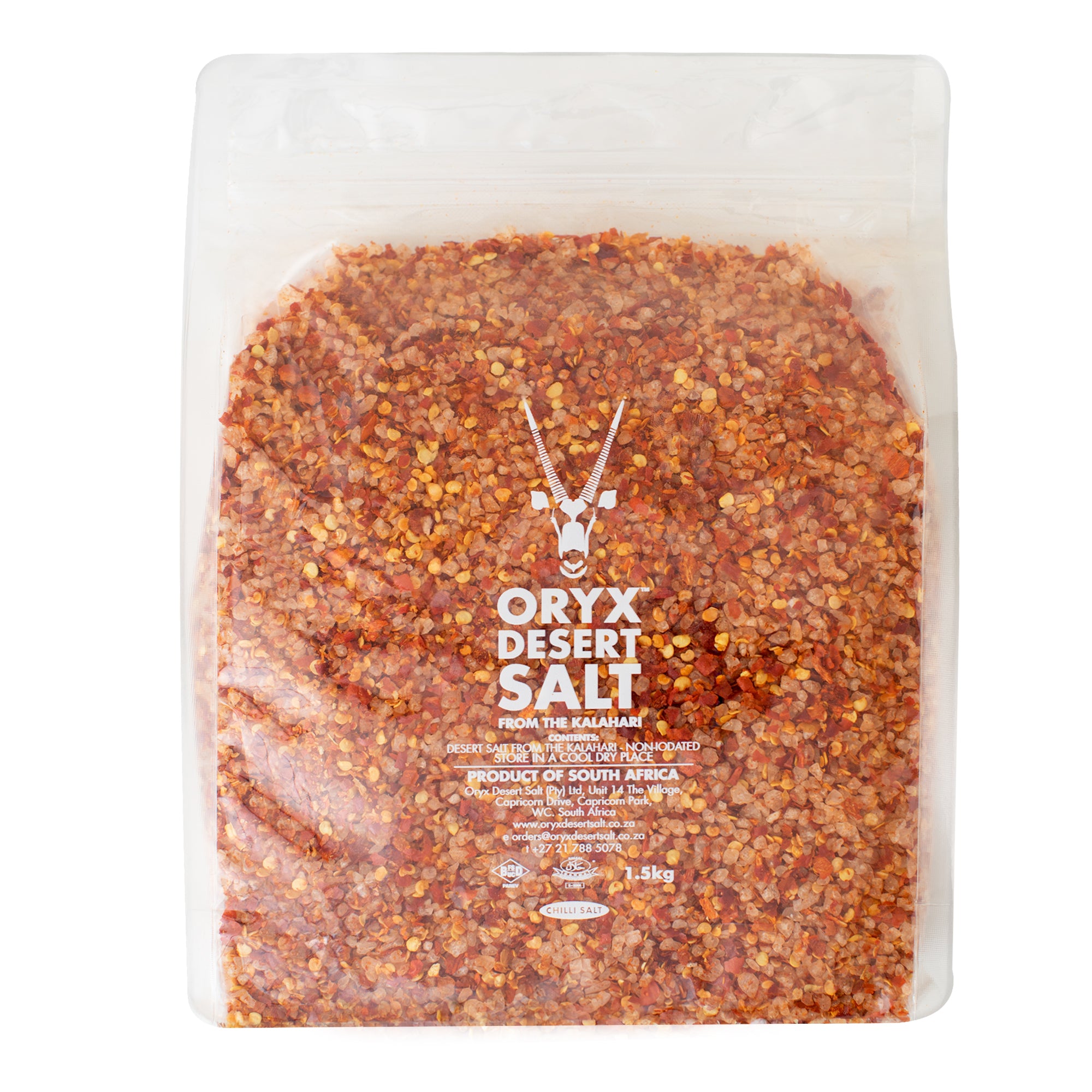 S517 - Oryx Chilli Salt Doypak - grinder refill - 1.5kg – Oryx Desert ...